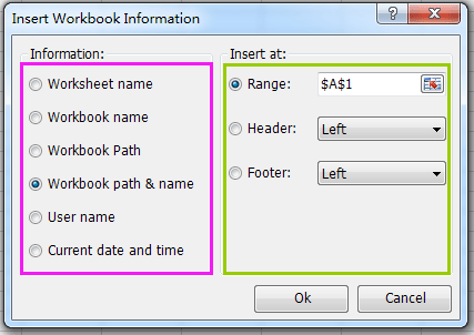 How to insert last modified date in Excel header or footer?
