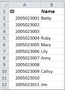 How to insert numbers or rows for missing sequential numbers in Excel?