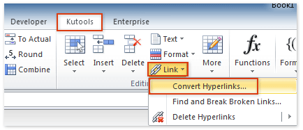 How to insert multiple hyperlinks in a cell/many cells in Excel?