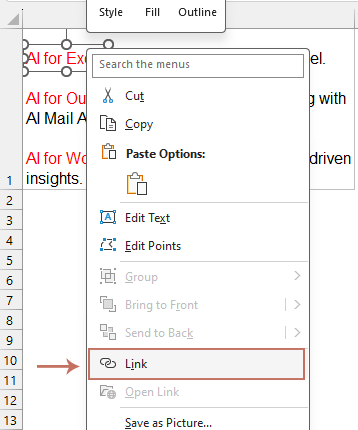 How to insert multiple hyperlinks in a single cell in Excel?