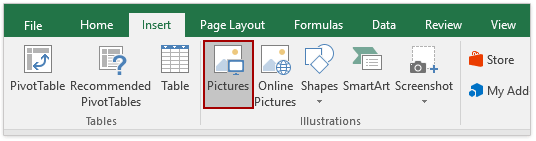 How to insert multiple pictures and resize them at once in Excel?