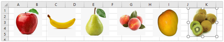 How to insert multiple pictures and resize them at once in Excel?