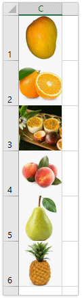 How to insert multiple pictures and resize them at once in Excel?