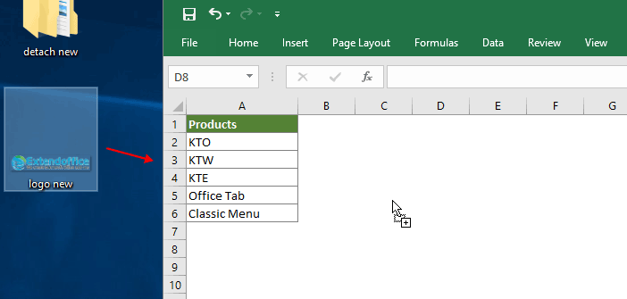 How to insert a picture by dragging and dropping in Excel?