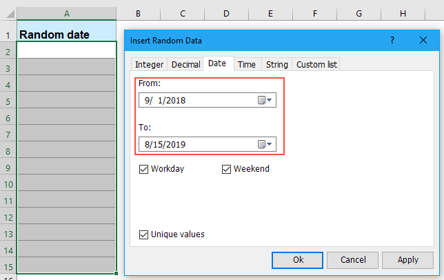 How To Generate Random Date Between Two Dates Quickly In Excel 