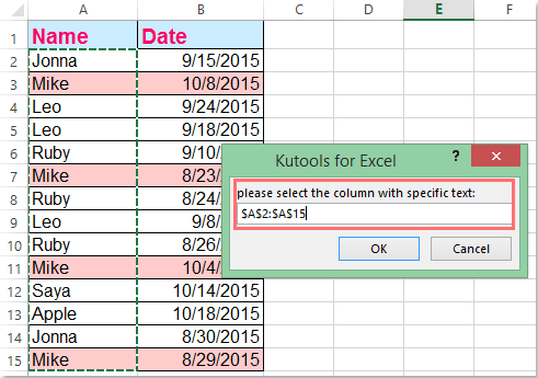 How to insert blank row above specific text in Excel?
