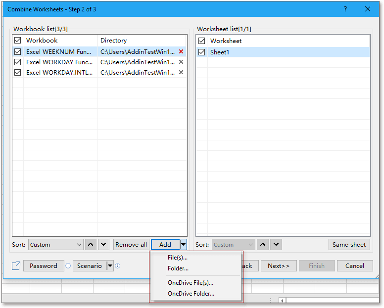 How to insert worksheets from another workbook?