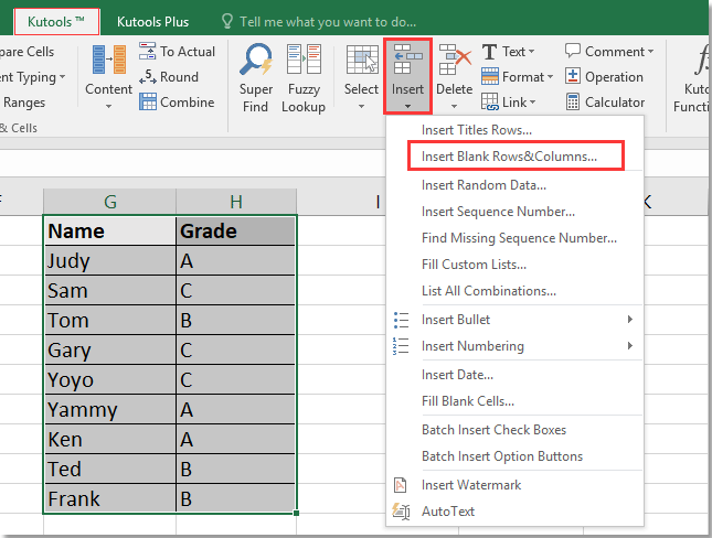 Bagaimana Cara Cepat Memasukkan Spasi Di Antara Setiap Baris Di Excel 