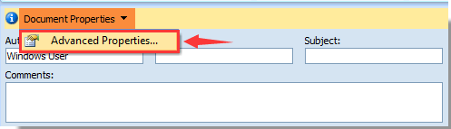 How to get and insert the last modified user name in Excel?