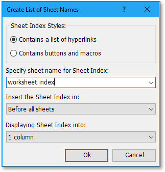 How to quickly insert sheet names in cells in Excel?
