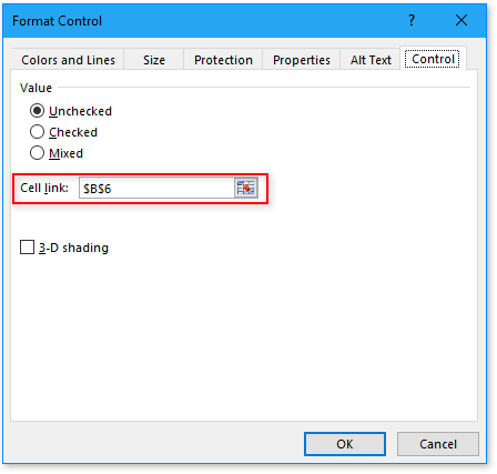 Create an interactive chart with series-selection checkbox in Excel