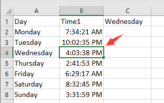 How to quickly jump to the adjacent cell based on the selection in an Excel dropdown list?