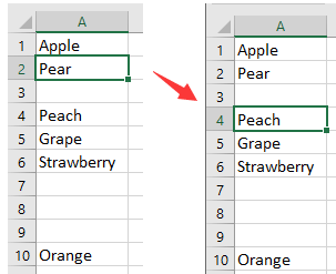 How to quickly jump to next cell with data in Excel?