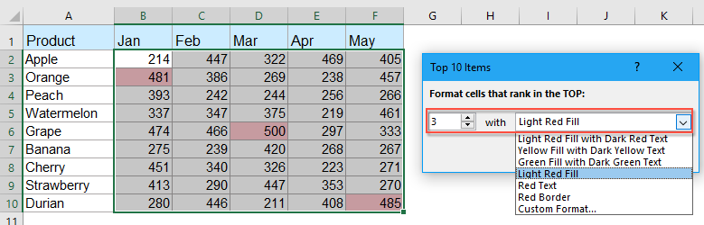 How To Select The Highest Or Lowest Value In Excel 