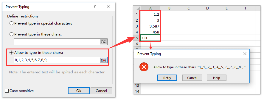 How To Limit Cell Entry To Numeric Value Or A List In Excel 