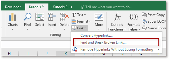 How to find and list all links (external references) in Excel?