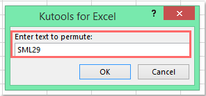 How to generate or list all possible permutations in Excel?
