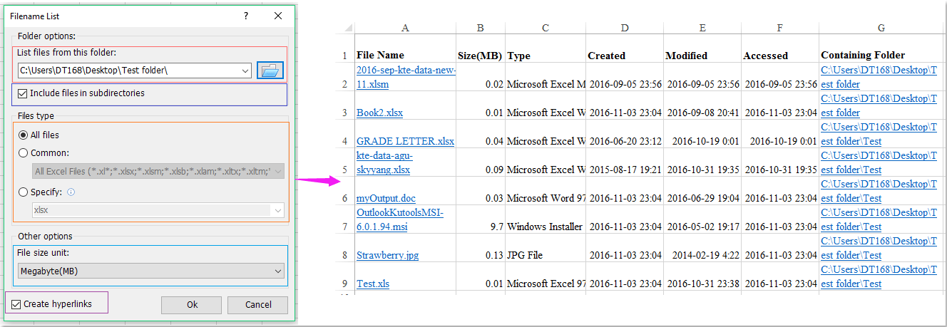 How To List All Files In Folder And Subfolders Into A Worksheet 