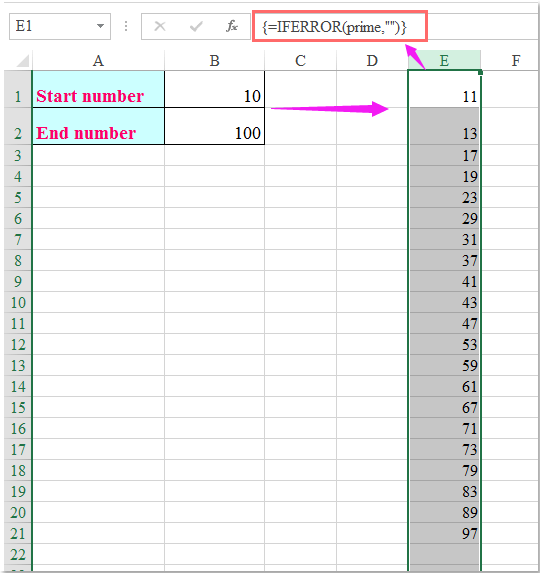 Quagga Necessidades Opor Excel Prime Number Estabelecimento Tocar Piano