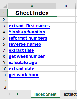 How to create a list of all worksheet names from a workbook?