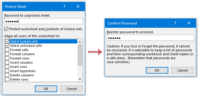 How to protect / lock all but certain cells in Excel worksheet?