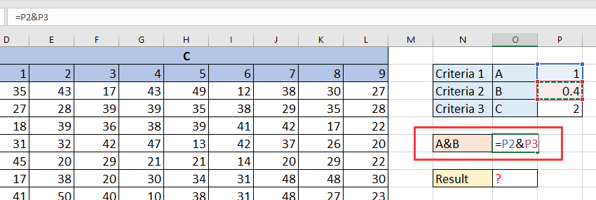 How to lookup a value in 3D table in Excel?