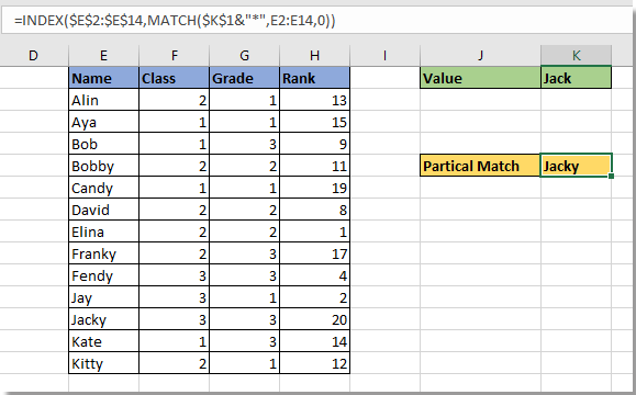How To Lookup Partial String Match In Excel 