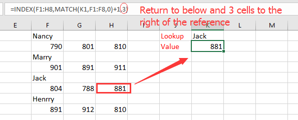 How To Look Up A Value And Return The Cell Above Or Below In Excel 