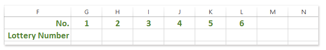How to generate lottery numbers in excel?