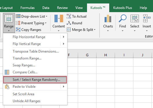 How to make lucky draw names in Excel?