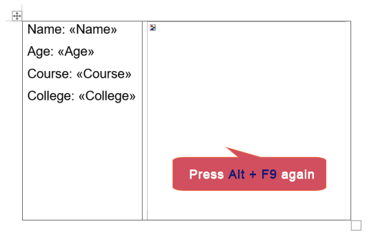 How to mail merge data and pictures from Excel to Word?