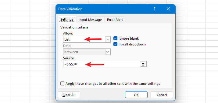 Hacer una lista desplegable dependiente dinámica en Excel (paso a paso)