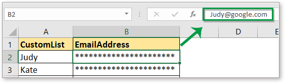 Three methods quickly hide/mask cell contents with asterisk or other ...
