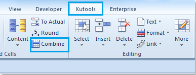 How to merge cells (combine cells contents) in Excel without losing data?
