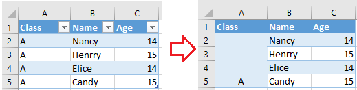 How To Merge Cells In A Range Formatted As Table In Excel