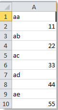 How to merge every other row/cell in Excel?