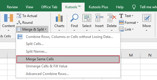 How To Quickly Merge Adjacent Rows With Same Data In Excel 