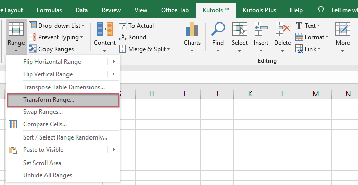 How to move cells from horizontal to vertical or vice versa?