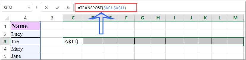 How To Move Cells From Horizontal To Vertical Or Vice Versa 