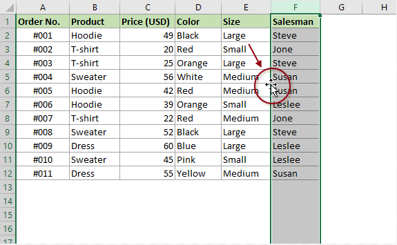 5 métodos para mover columnas en Excel – Tutorial paso a paso