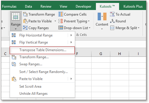 How to move data from column(s) to row(s) or vice versa in Excel?