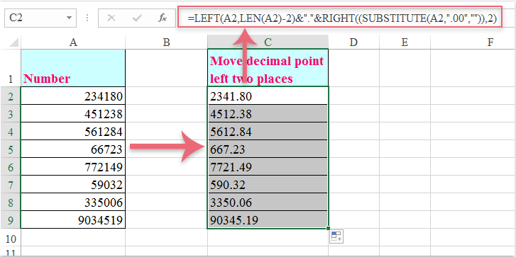 how-to-move-the-decimal-point-to-left-in-excel