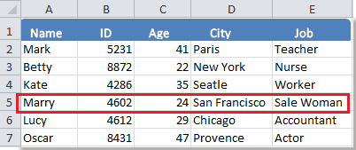 How to move row up/down or column left/right in Excel?