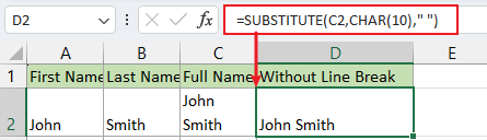 How to go to next line within a cell in Excel (4 methods)