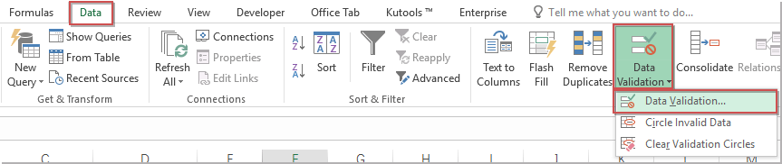 How To Apply Multiple Data Validation In One Cell In Excel Worksheet How To Apply Multiple Data Validation In One Cell In Excel Worksheet
