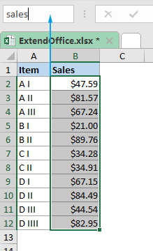 How to name a cell or range in Excel?