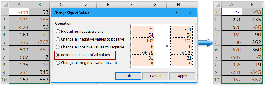 How To Change Negative Numbers To Positive In Excel 