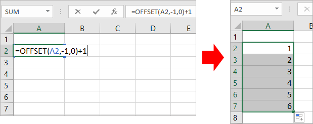How to auto number a column in Excel?