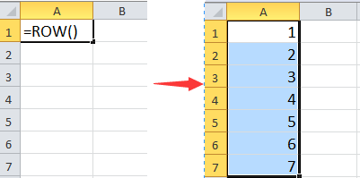 How to auto number a column in Excel?