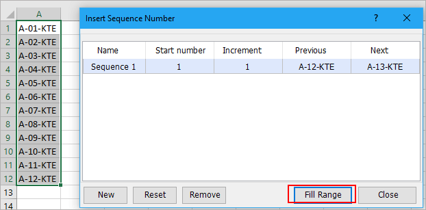 How to auto number a column in Excel?